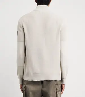 Belstaff Organic Cotton Quarter-zip Sweater - Grey