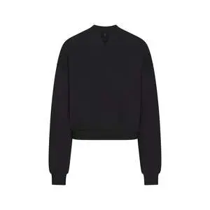 SKIMS Heavyweight Fleece Crewneck - Onyx