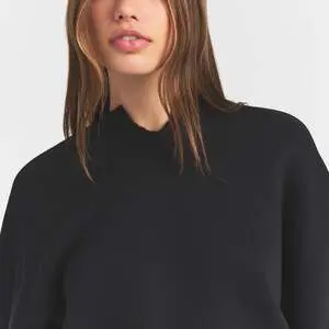 SKIMS Heavyweight Fleece Crewneck - Onyx