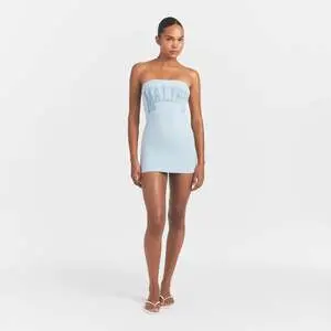 SKIMS Cotton Jersey Mini Tube Dress - Opal Malibu
