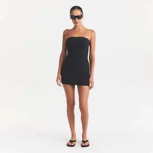 SKIMS Mini Tube Cotton Jersey Dress - Soot