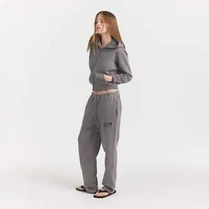SKIMS Boyfriend Fleece Pants - Shadow Eighty Skims