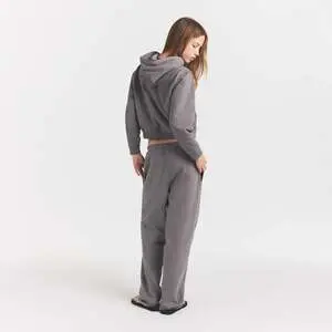 SKIMS Boyfriend Fleece Pants - Shadow Eighty Skims