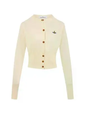 VIVIENNE WESTWOOD Bea Button Cropped Cardigan - Neutrals