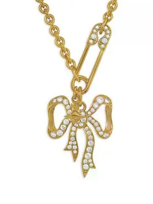 VIVIENNE WESTWOOD Bow Safety Pin Necklace - Gold