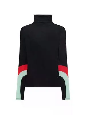 Off-White High-neck Long-sleeved Top - Black
