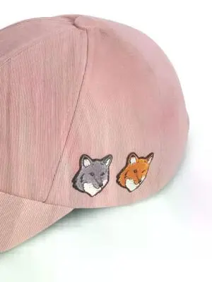 Maison Kitsuné Patch-appliqué Baseball Cap - Pink