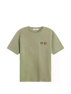 Maison Kitsuné Patch-appliqué T-shirt - Green
