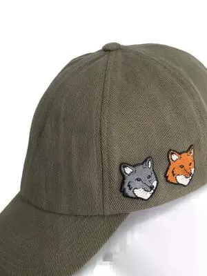 Maison Kitsuné Fox-patch Baseball Cap - Green