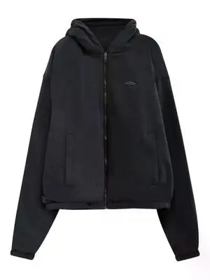 Balenciaga Hooded Zip-front Coat