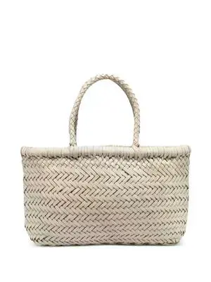 Dragon Diffusion Mini Flat Gora Woven-design Tote Bag - Neutrals