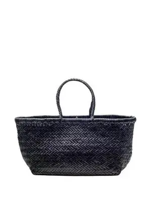 Dragon Diffusion Small Triple Jump Woven-design Tote Bag - Black