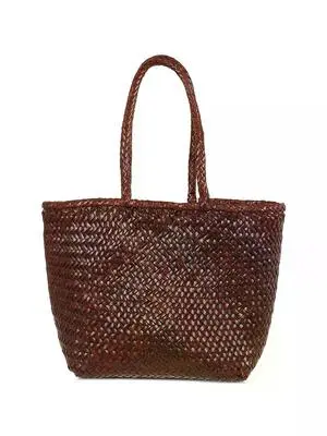 Dragon Diffusion Woven Shoulder Bag - Brown