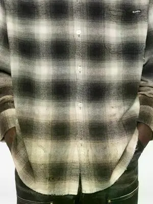 KAMIYA Hooded Checked Shirt