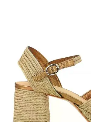 CastaÑer Platform Braided Heeled Sandals