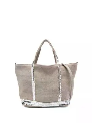 Vanessa Bruno Xs Cabas Sequin-embellished Tote Bag - Neutrals