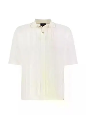 Paul & Shark Ribbed Polo Shirt - White
