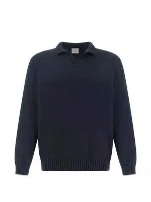 Paul & Shark V-neck Knitted Sweater - Blue
