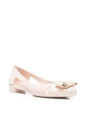 FERRAGAMO Bow-detail Flat Pumps