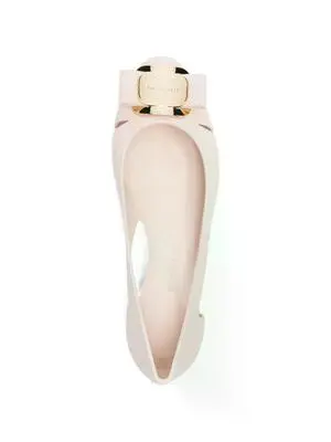 FERRAGAMO Bow-detail Flat Pumps