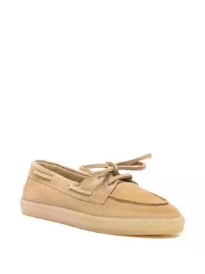 SUMMERY COPENHAGEN Suede Boat Shoes - Neutrals