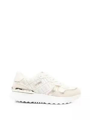Guess Logo-pattern Sneakers - Neutrals