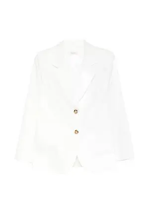 JCSOPHIE Linda Button Notched Blazer - White