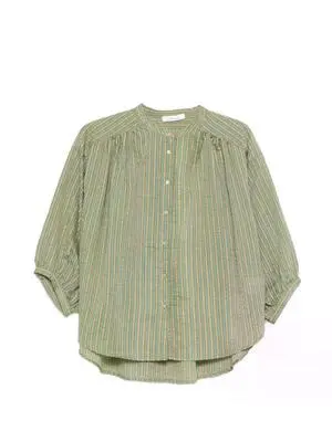 JCSOPHIE Lucca Striped Button Shirt - Green