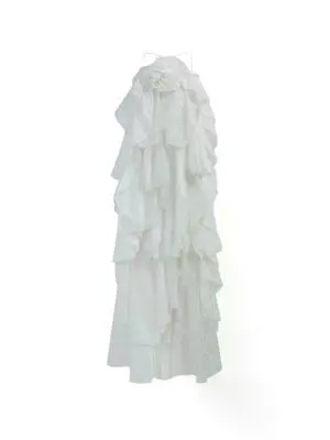 Aje Merritt Ruffled Floral Maxi Dress - White