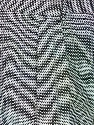 TOM FORD Jacquard Sharkskin Pattern Trousers - Black