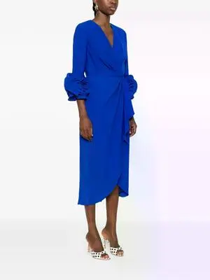 Rosa Clara Floral Ruffle Midi Dress