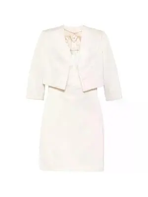 Elisabetta Franchi Logo Cropped Jacket Dress