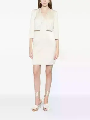 Elisabetta Franchi Logo Cropped Jacket Dress