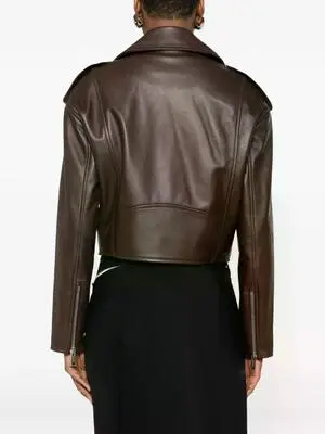 YVES SALOMON Zip-fastening Leather Jacket