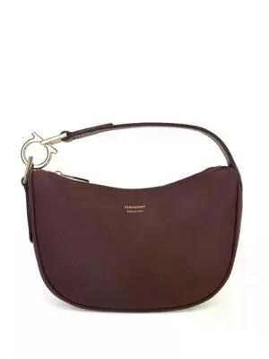 FERRAGAMO Gancini Leather Tote Bag - Purple