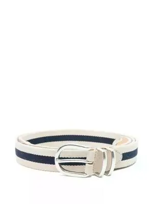 Eleventy Striped Belt - Neutrals