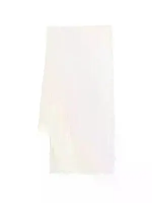 Fabiana Filippi Frayed Striped Scarf - Neutrals