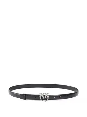 Pinko Buckle Lambskin Belt - Black