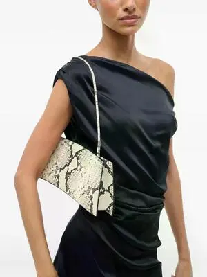 Staud Snakeskin Coco Shoulder Bag