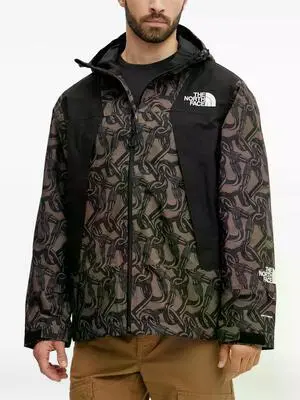 The North Face Hooded Printed Jacket - Brown