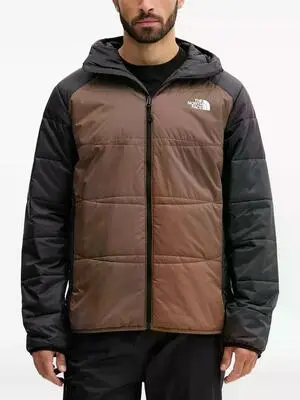 The North Face Hooded Colour Block Jacket - Brown