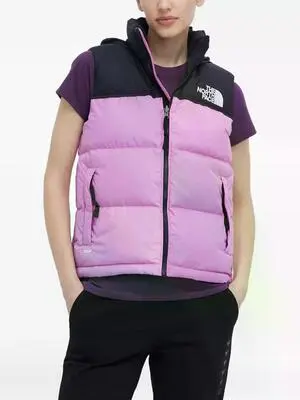 The North Face Nuptse Hooded Puffer Gilet - Pink