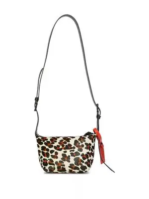 OSKLEN Small Leopard-print Leather Shoulder Bag