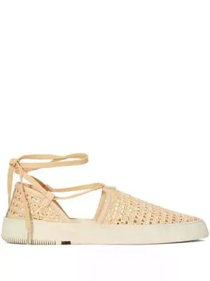 OSKLEN Soho Woven Tie-up Espadrilles