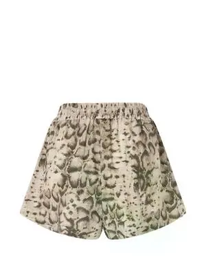 Pinko Drawstring Animal-print Trousers