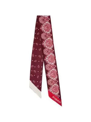 Pinko Paisley-print Scarf - Red