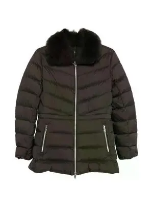 Moose Knuckles Fur Collar Puffer Jacket - Brown