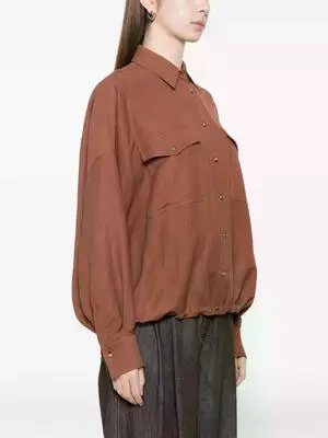 Brunello Cucinelli Pocket Gathered Top