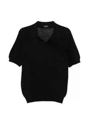 Tagliatore Polo-collar T-shirt - Black
