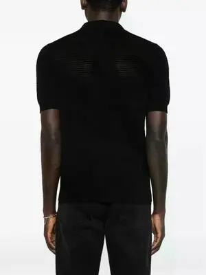 Tagliatore Polo-collar T-shirt - Black